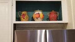 What to do with awkward space above refrigerator? | Houzz Forum