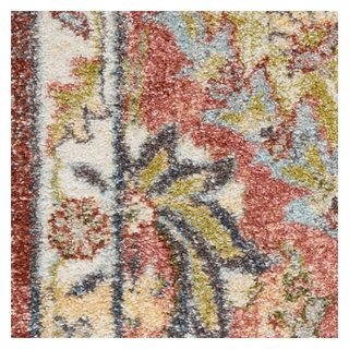 Nourison Juniper 108x144" Rectangle Transitional Fabric Area Rug in ...