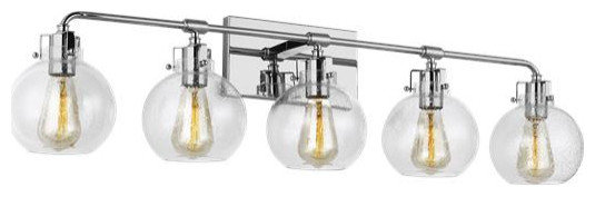 Murray Feiss VS24405CH Clara 5, Light Vanity, Chrome - Industrial ...