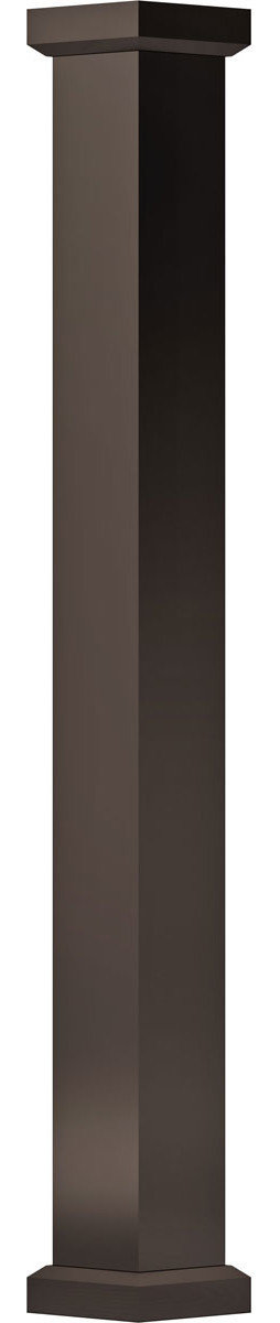6" x 8' Endura-Aluminum Empire Style Column, Square Shaft, Textured ...