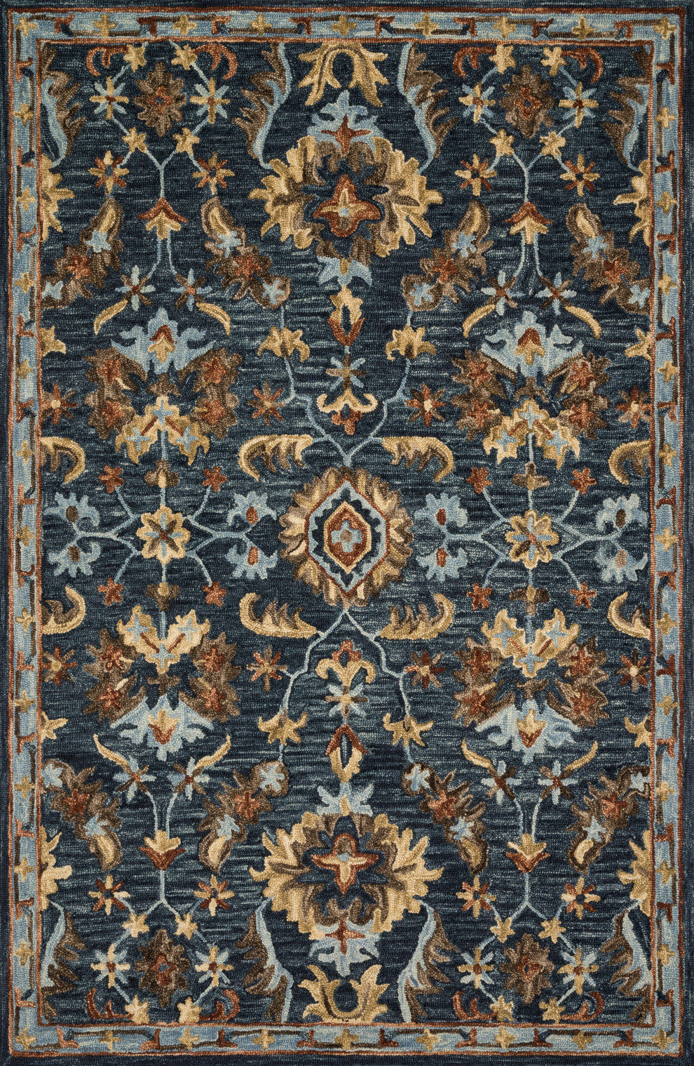 Denim/Multi Victoria Area Rugs by Loloi, 2'3"x3'9" - Mediterranean ...