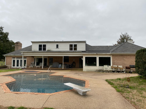 70s Pink/Peach Brick Exterior Update German Schmear or Limewash