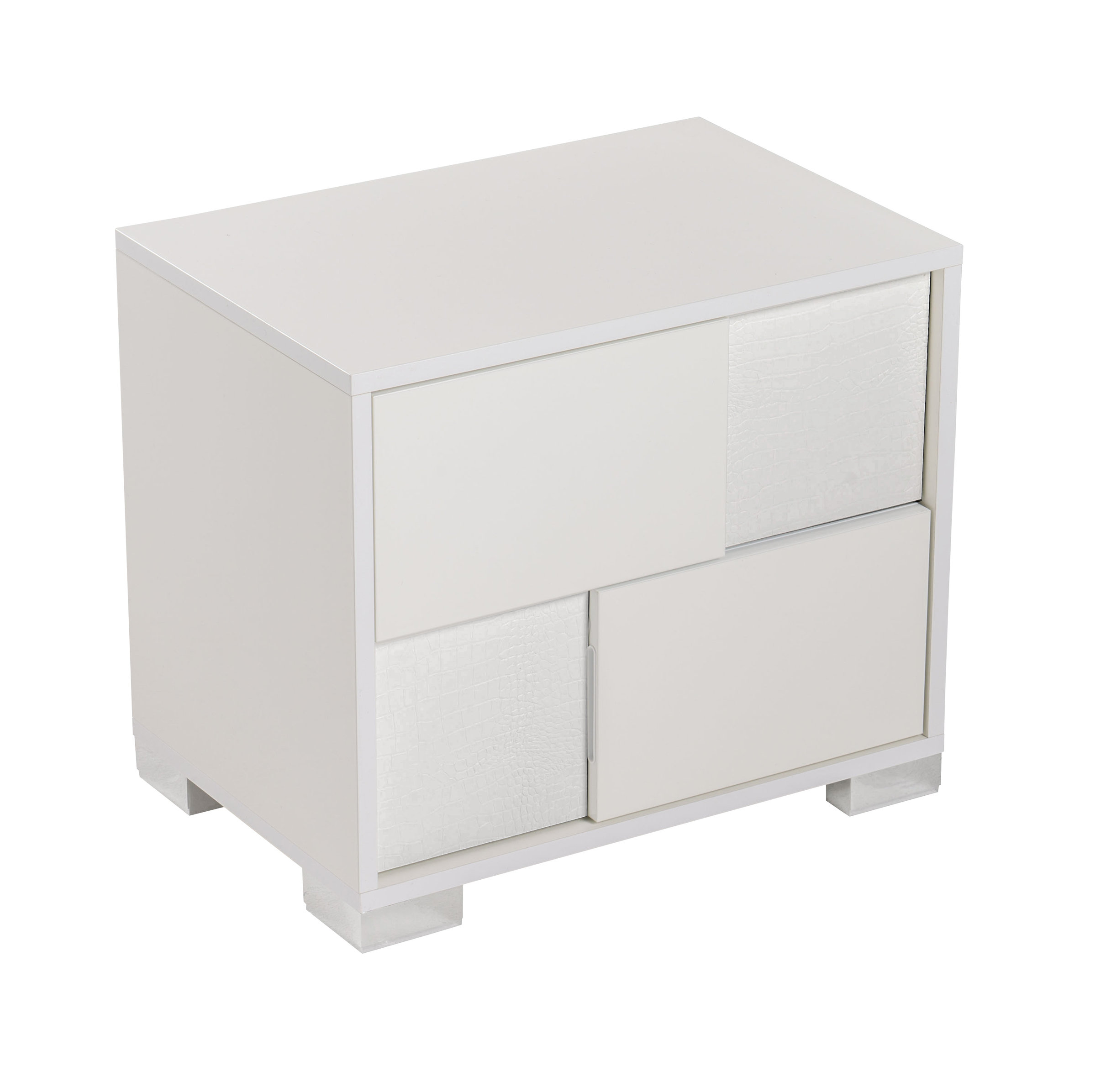 Modrest Ancona Italian Modern White Nightstand - Contemporary ...