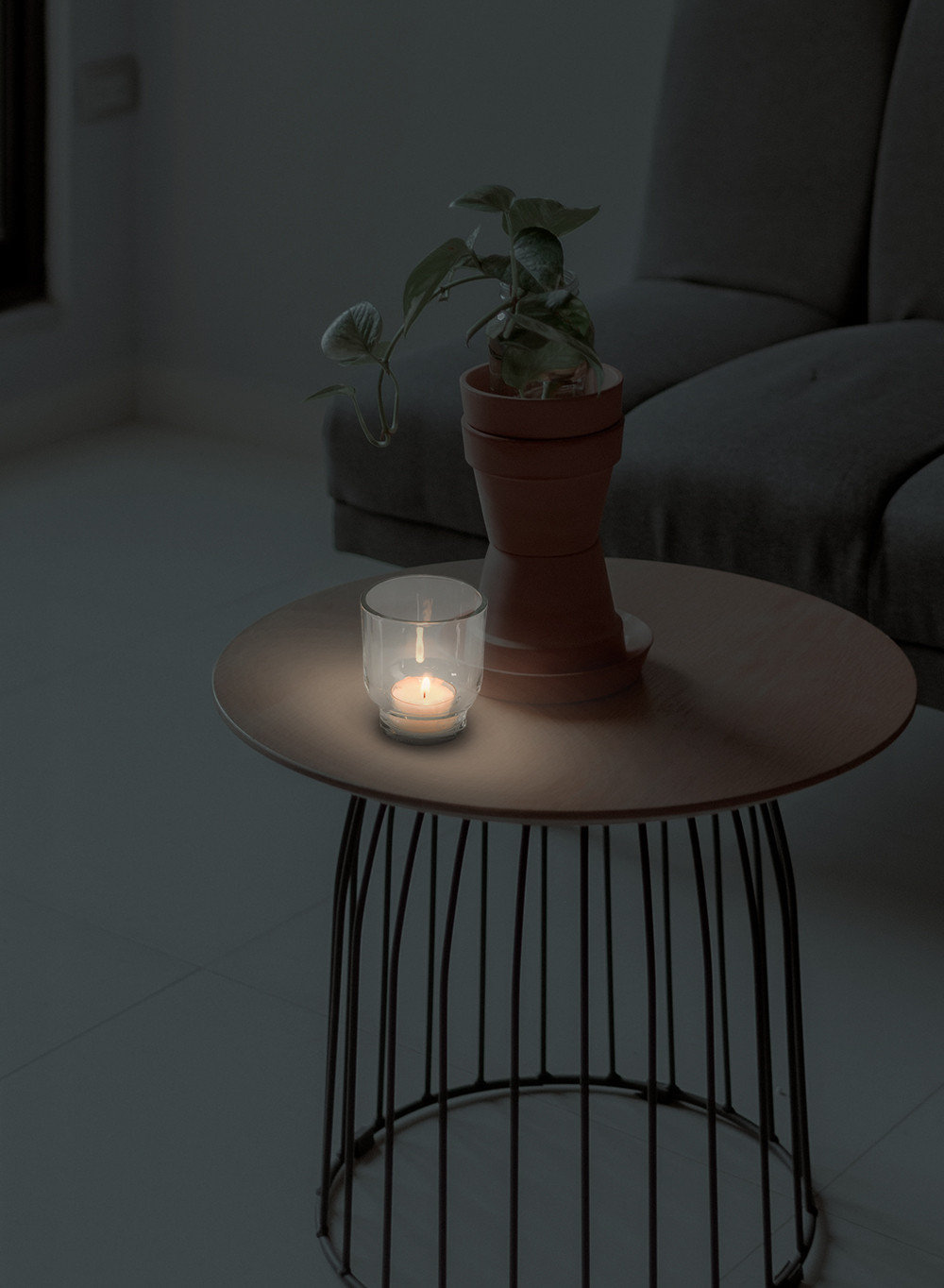 Serene Spaces Living Modern Bell-Shaped Glass Candle Holder, Set of 4 ...