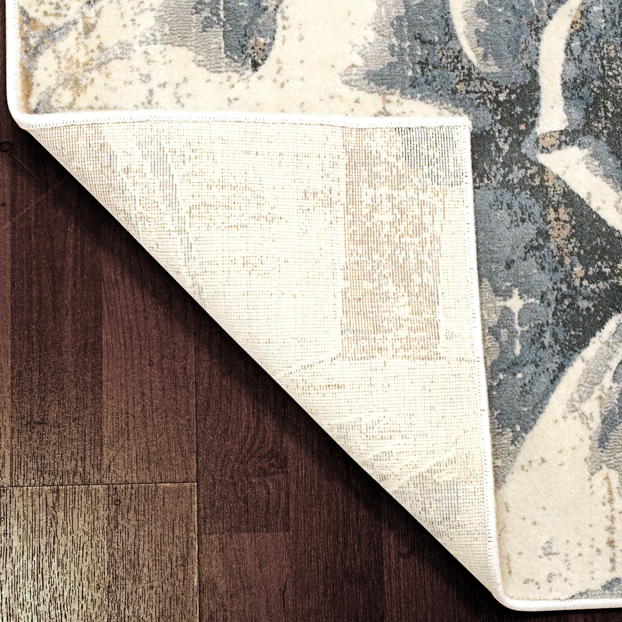Blossom Cream and Grey Area Rug, 5.3'x7.7' - Contemporary - Area Rugs ...