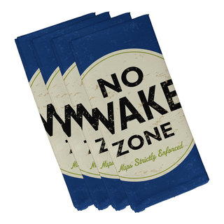 Nap Zone, Word Print Napkin, Set of 4 - Contemporary - Napkins - by E ...
