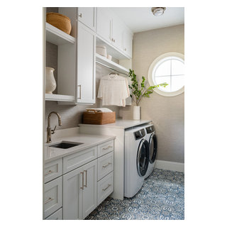 Lakeshore Lanes - Beach Style - Laundry Room - Grand Rapids - by Beth ...