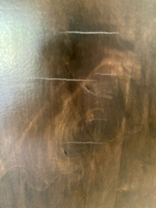 lateral cracks in new wood veneer