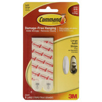 Command 17023P Large Mounting Refill Strip, White, 6-Count, Large - Tools And Equipment - by ...