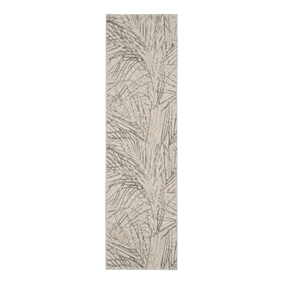 Nourison Rustic Textures RUS17 Runner Rug, Ivory/Grey, 2'2" x 7'6 ...