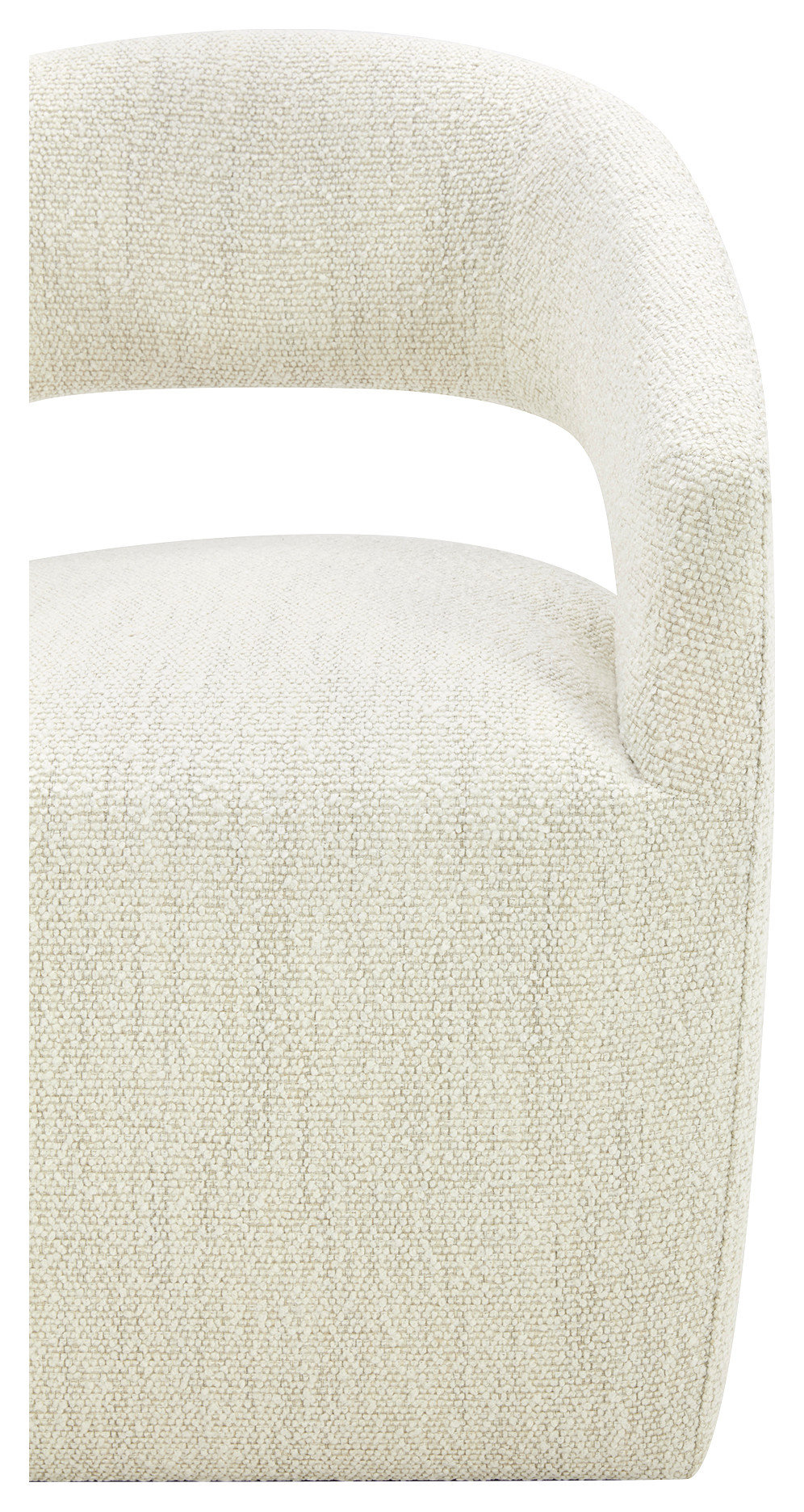 Barrow White Mist Rolling Dining Chair - Transitional - Dining Chairs ...