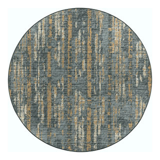 Winslow WL6 Charcoal 10' x 10' Round Rug, 10' x 10' - Contemporary ...