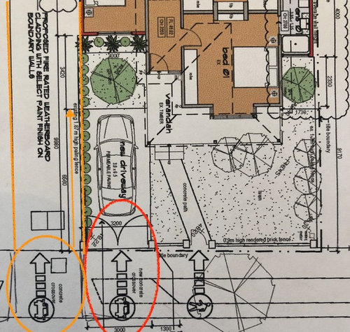 Cheeky car space in front yard without a new cross over?? | Houzz AU