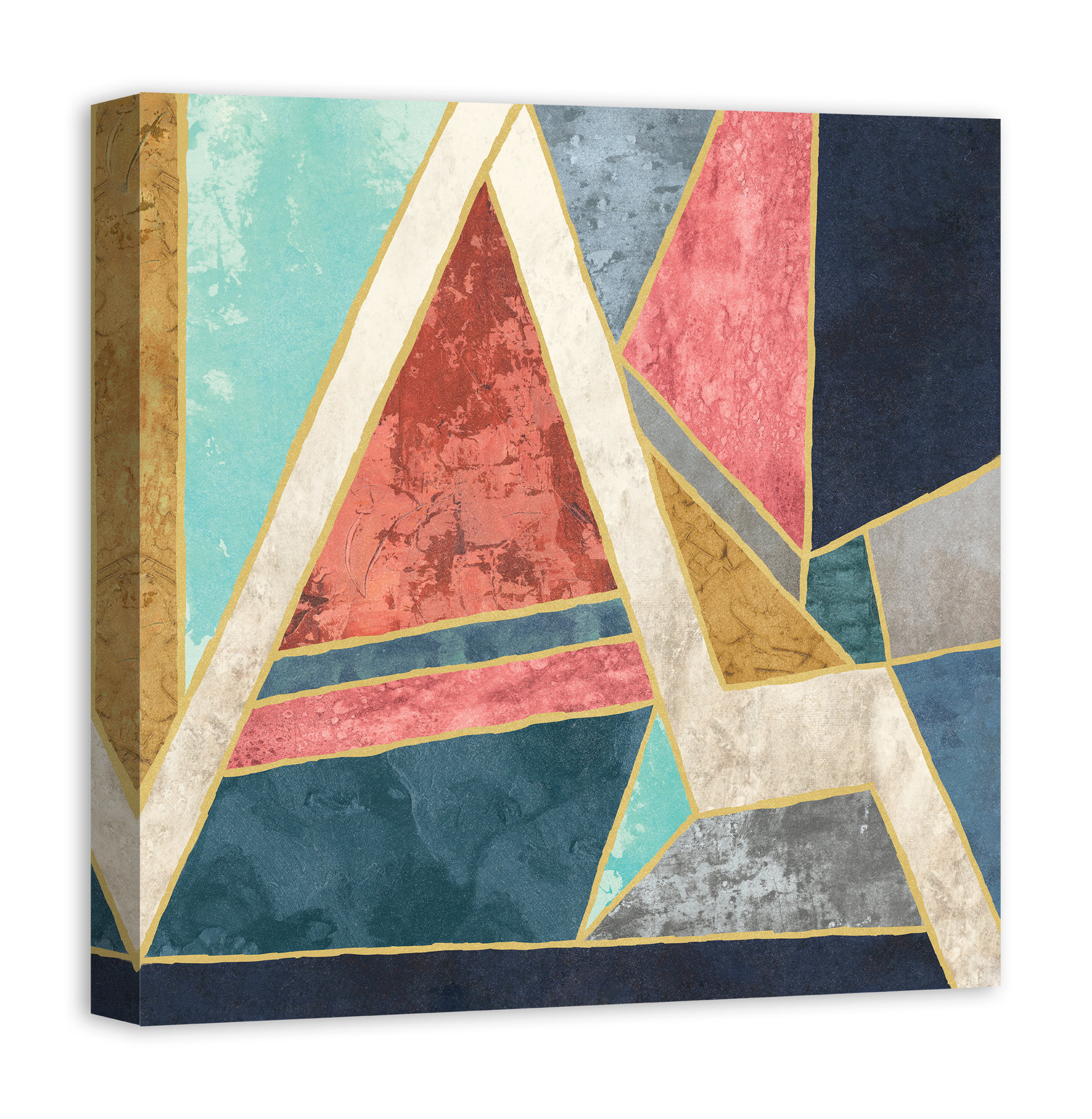 Geometric Abstract Wall Art, 24x24 - Contemporary - Prints And Posters ...