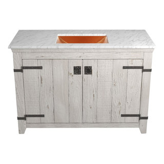 Native Trails VNB-VNT-CPS45-PC-3 48" Vanity with Carrara Marble and ...