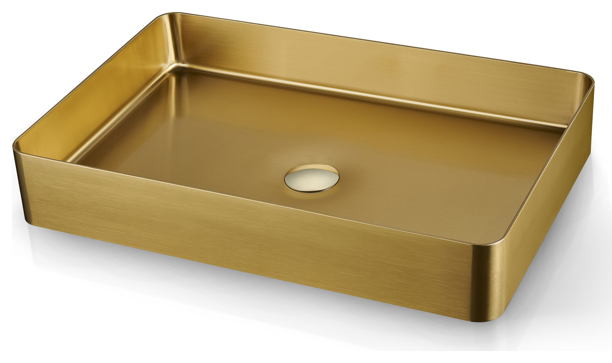 Rectangle Stainless Steel Modern Bathroom Sink - Contemporary ...