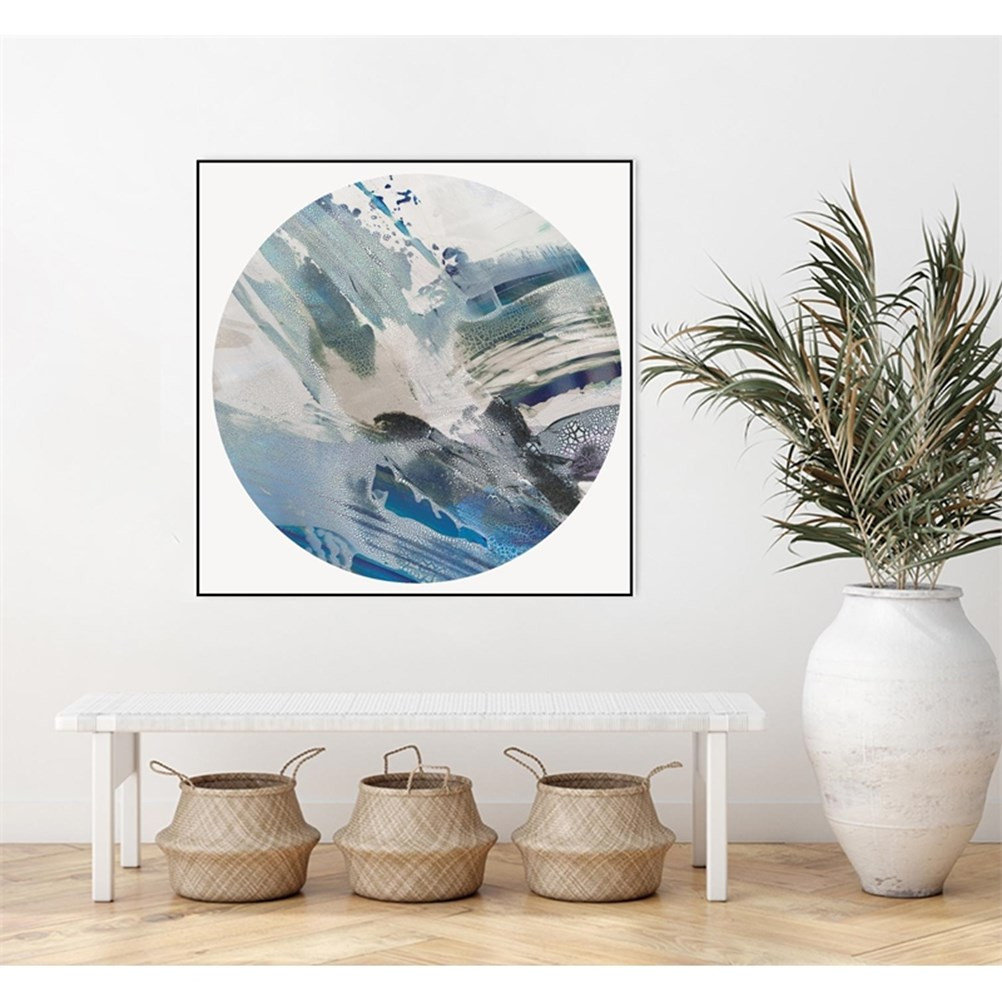 Giant Art Canvas 20x20 Encompass Essence II Framed in Green ...