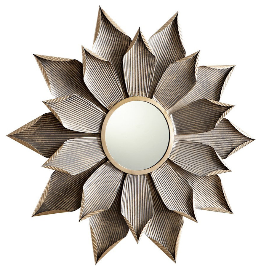 Cyan Design Large Blossom Mirror, Graphite - Contemporary - Wall ...
