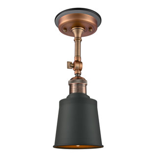 Addison 1 Light Semi-Flush Mount - Industrial - Flush-mount Ceiling ...