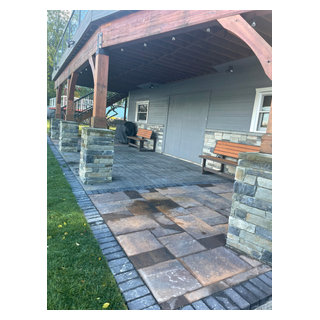 Mixed paver patio - Eclectic - Patio - Seattle - by KGR Design | Houzz