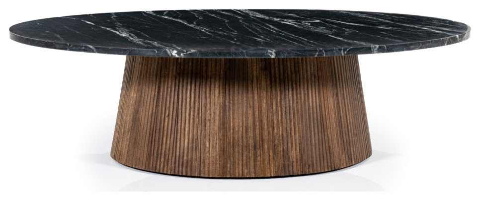 Black Marble Coffee Table | Eleonora Maxim - Rustic - Coffee Tables ...