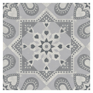 Whitney Peel & Stick Floor Tiles, Swatch - Contemporary - Tile - by ...