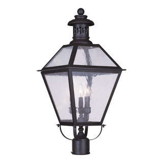 Livex Lighting 3 Light Bronze Outdoor Post Lantern - 2048-07 ...