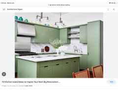 Kitchen island with no seating | Houzz AU