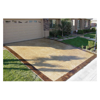 Stamped Concrete Overlay on Driveway - Moderno - Jacksonville - de ...