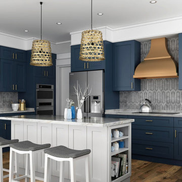 Midnight Blue Cabinets - Photos & Ideas | Houzz