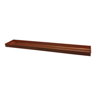 Benzara BM195220 Metal Window sill Plant Tray With Trim Edges, Large ...