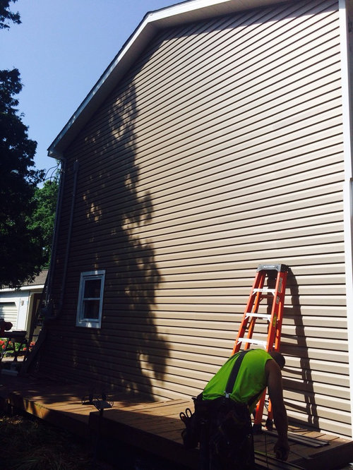 Large 2 story exterior wall