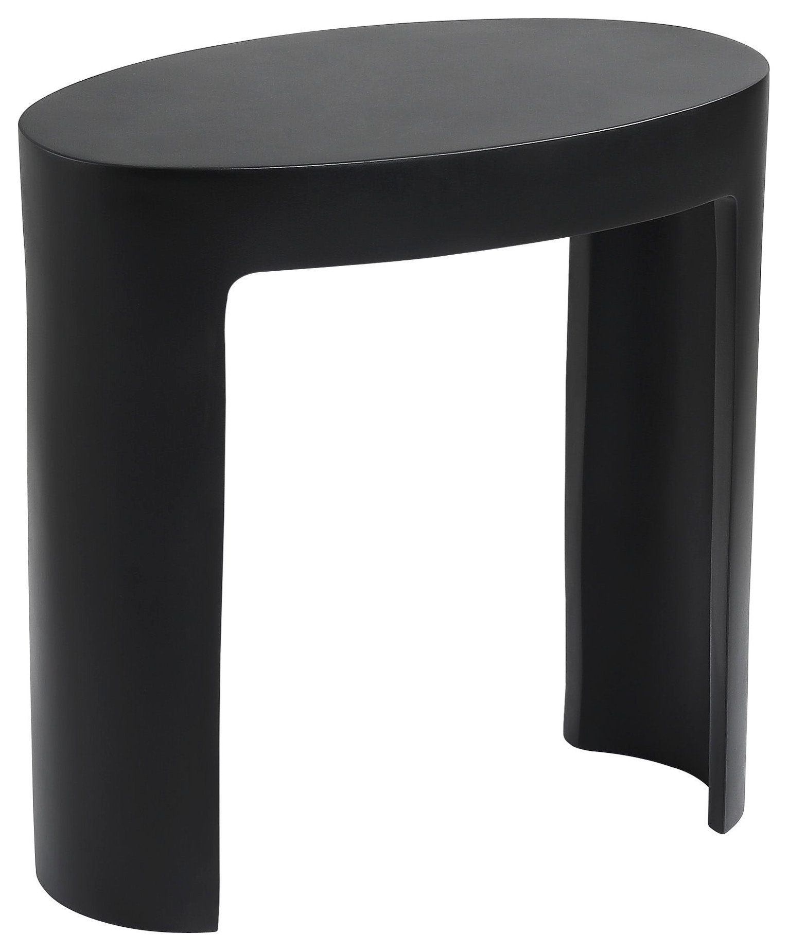 Ancona 17" Pure Acrylic Stone Bathroom Shower Bench, Matte Black ...
