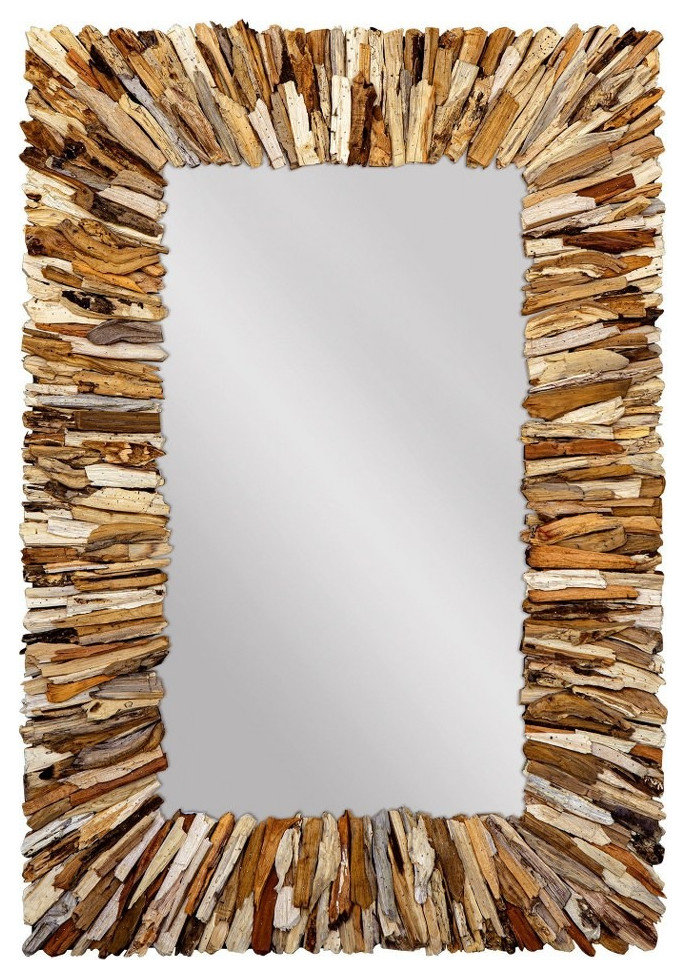 Rectangular Mirror-51 Inches Tall and 35 Inches Wide - Mirrors - Rustic ...