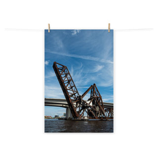 Wall Decor Urban: Train Drawbridge 3 Color Landscape Photo Unframed, 16 ...