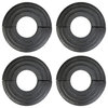 Radiator Flanges Black Aluminum Escutcheon 1 1/4'' ID Pack of 4 ...
