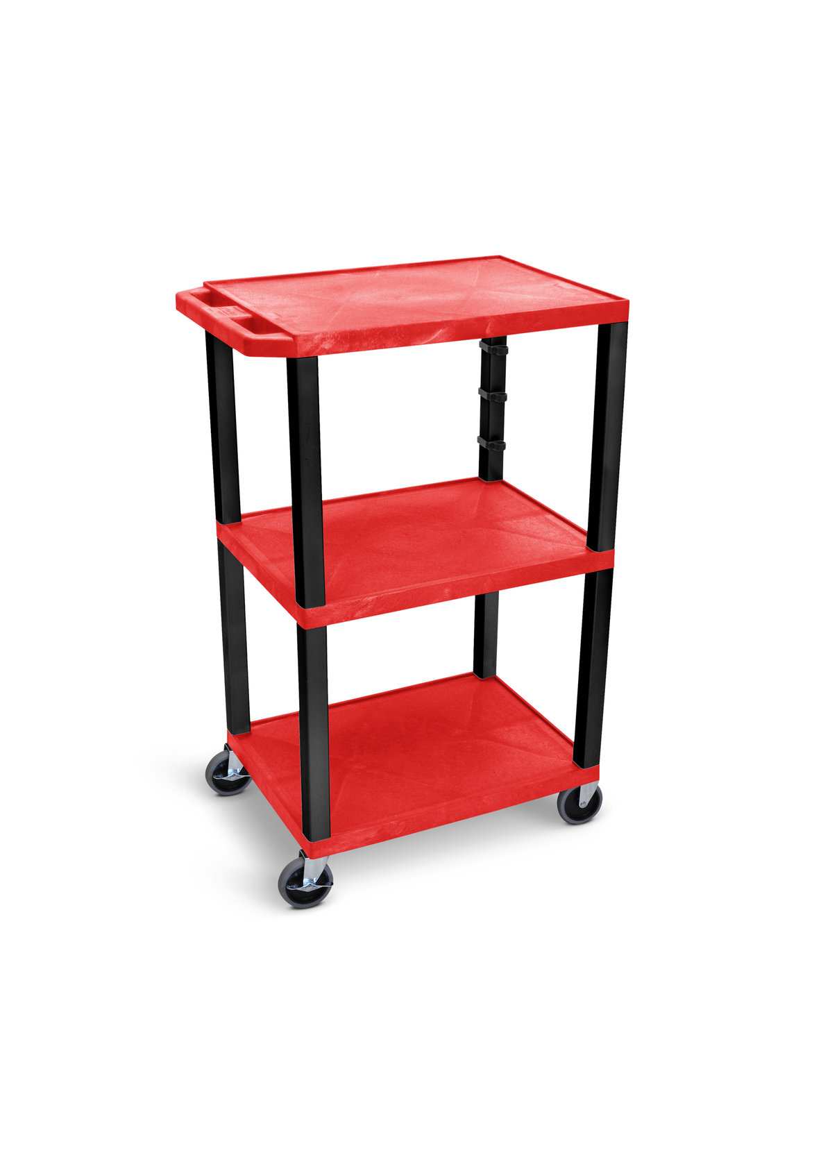 Luxor Tuffy 3-Shelf 42" AV Cart With Legs and Electric - Contemporary ...