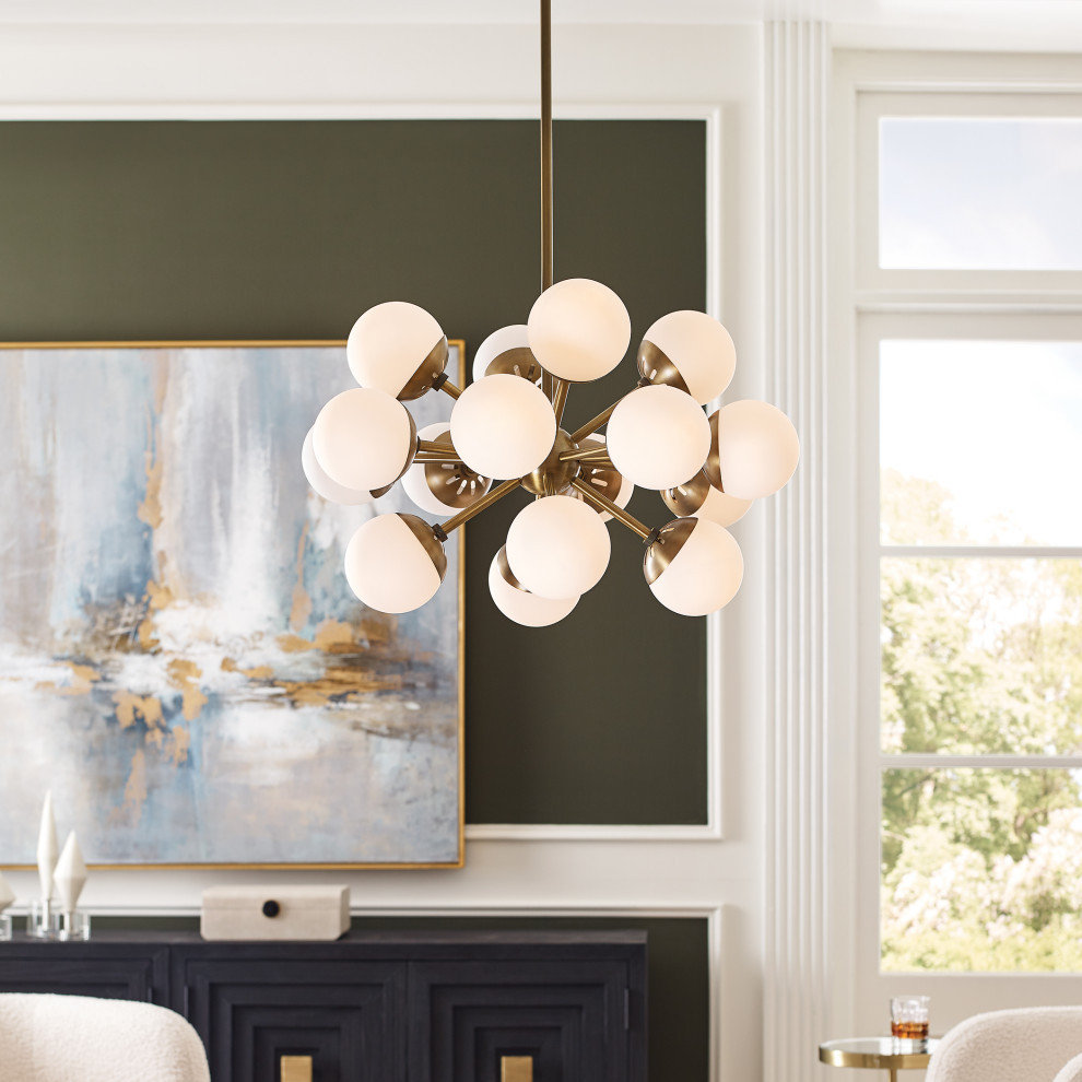 Uttermost Droplet 16 Light Sputnik Chandelier - Midcentury ...