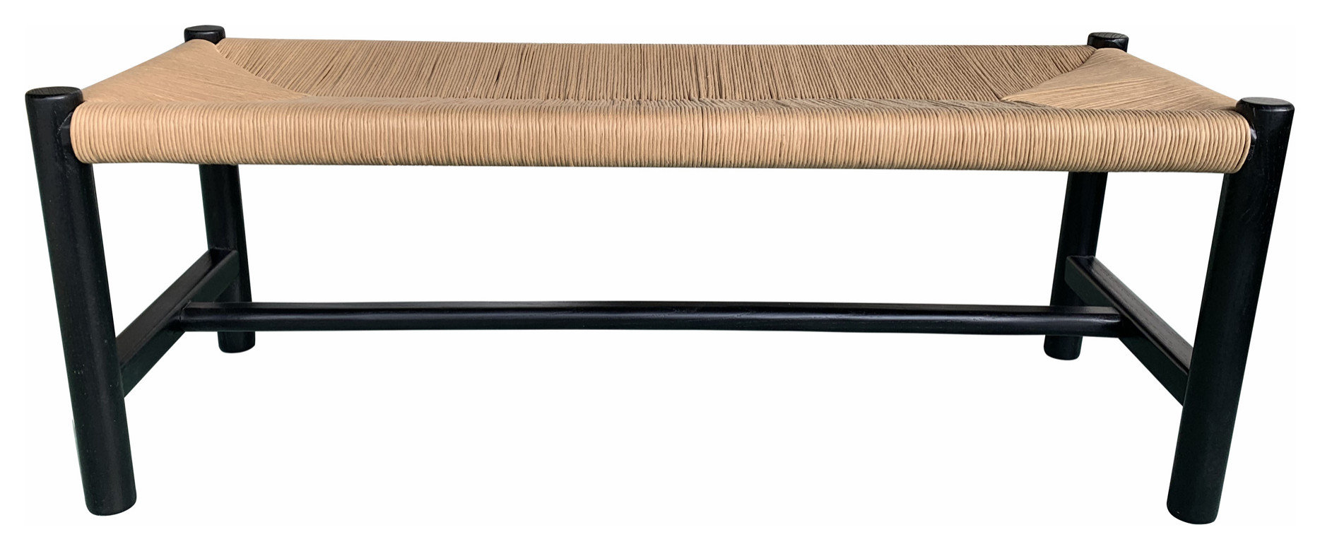 Hawthorn Bench Small Black, Small - Beach Style - Accent And Storage ...