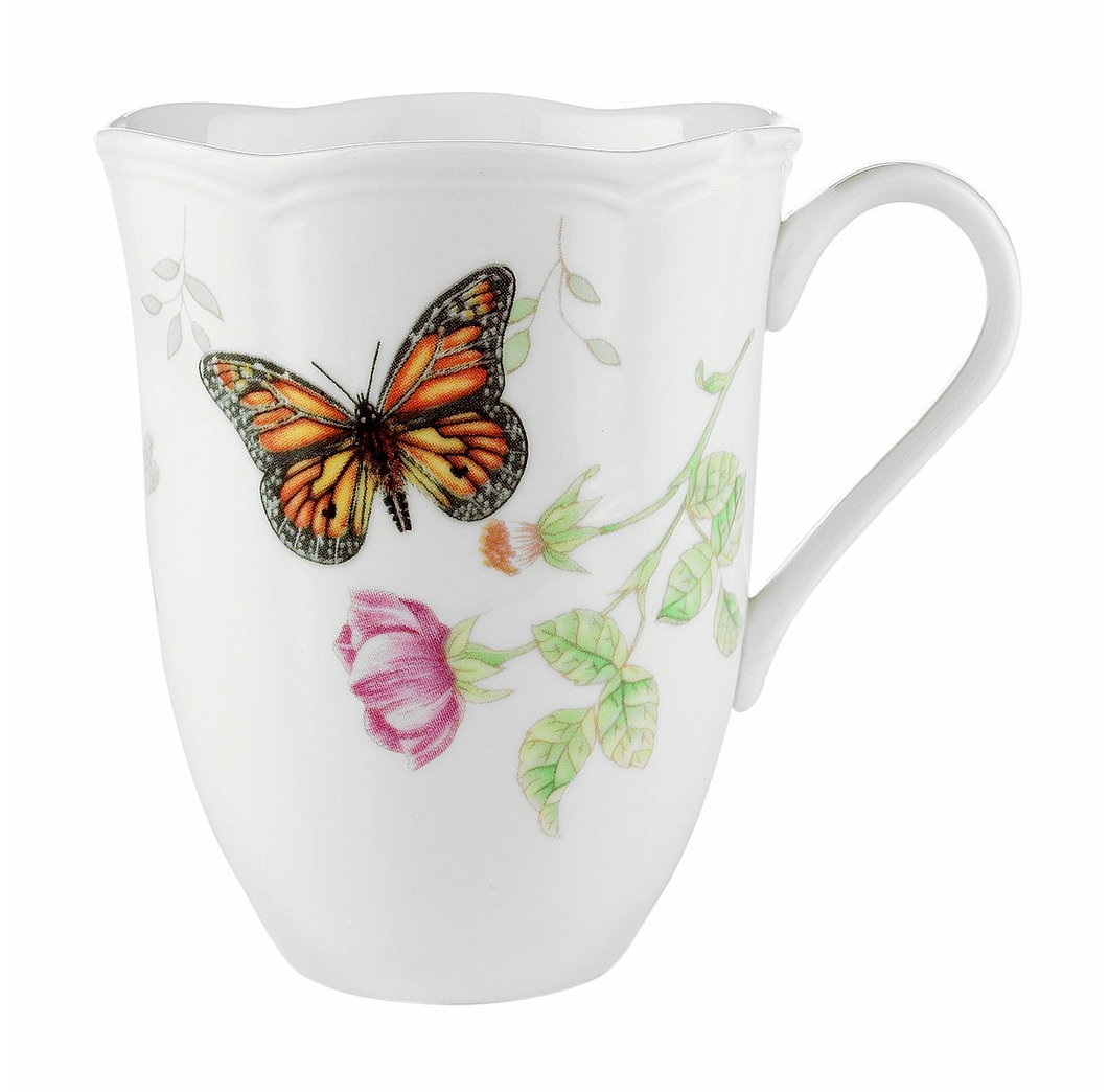Lenox Butterfly Meadow Monarch Porcelain Tea Mug - Contemporary - Mugs ...