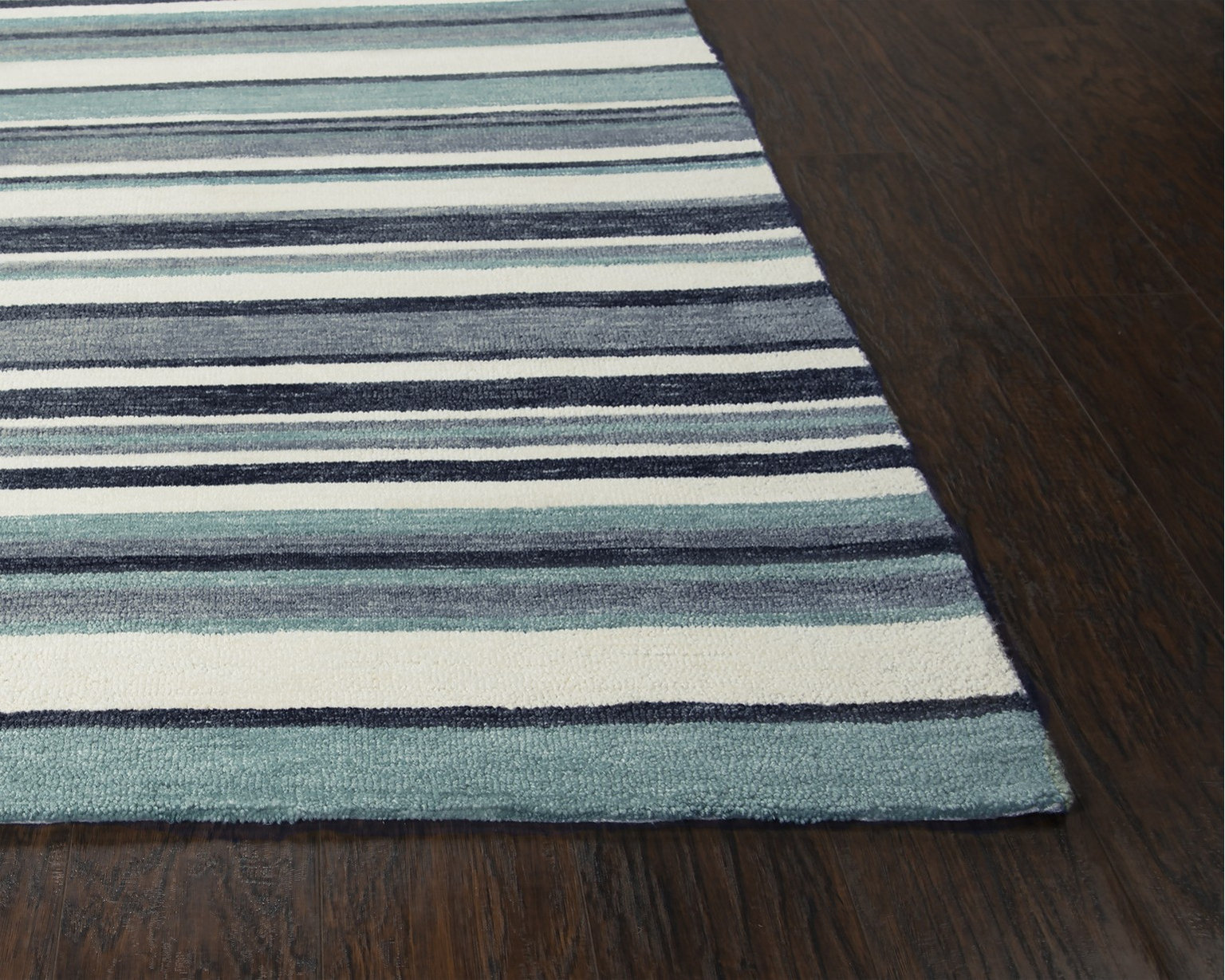 Rizzy Home Villa Collection Aqua/Gray Rug, 7'6" x 9'6" - Contemporary ...