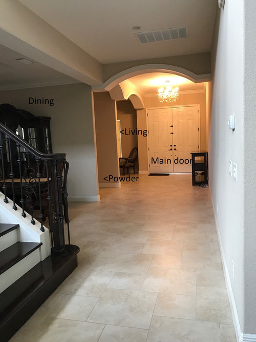 Help: what to do with a long entry hallway