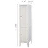 Gewnee Tall Narrow Tower Freestanding Cabinet - Transitional - Bathroom ...