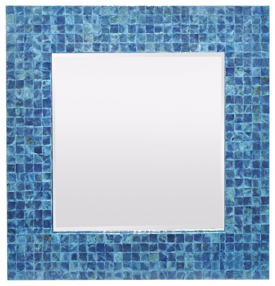 Wooden Wall Mirror With Mop Frame - Beach Style - Wall Mirrors - by ...