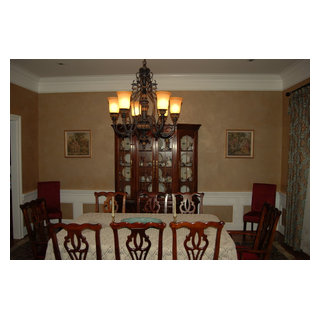 Lusterstone Plaster Finish in a Dining Room by Tom Taylor - Traditional ...