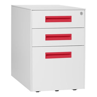 Stockpile Square Modern Mobile Filing Cabinet - Contemporary - Filing ...