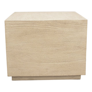 Flagstaff 20" Square Side Table, Stone Natural - Transitional - Side ...