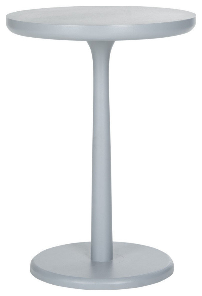 Daisey Round End Table, Pearl Blue Gray - Transitional - Side Tables ...