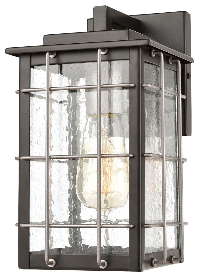 Elk Brewster 1-Light Outdoor Wall Mount 46710/1, Matte Black ...