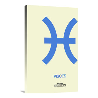 "Pisces Zodiac Sign Blue" Fine Art Print, 24" x 32" - Modern - Prints ...